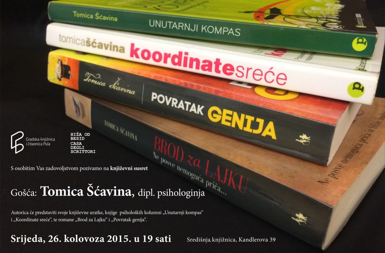 Tomica Šćavina u Gradskoj knjižnici i čitaonici Pula | Grad Pula
