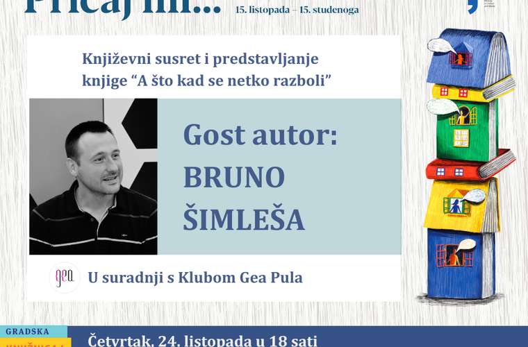 Bruno Šimleša sutra u Gradskoj knjižnici i čitaonici Pula | Grad Pula
