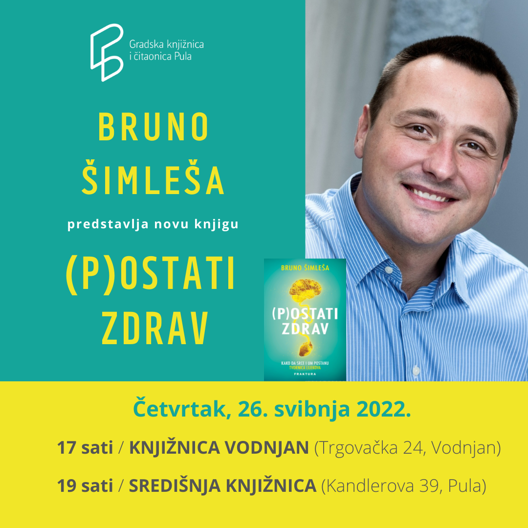Bruno Šimleša predstavlja novu knjigu u Gradskoj knjižnici i čitaonici ...