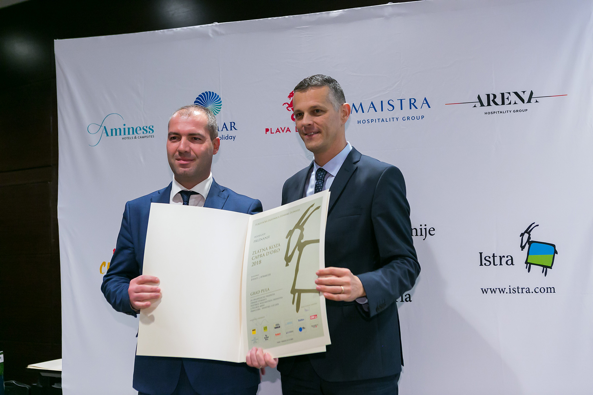 Grad Pula dobitnik godišnje nagrade TZ-a Istarske županije Zlatna koza ...